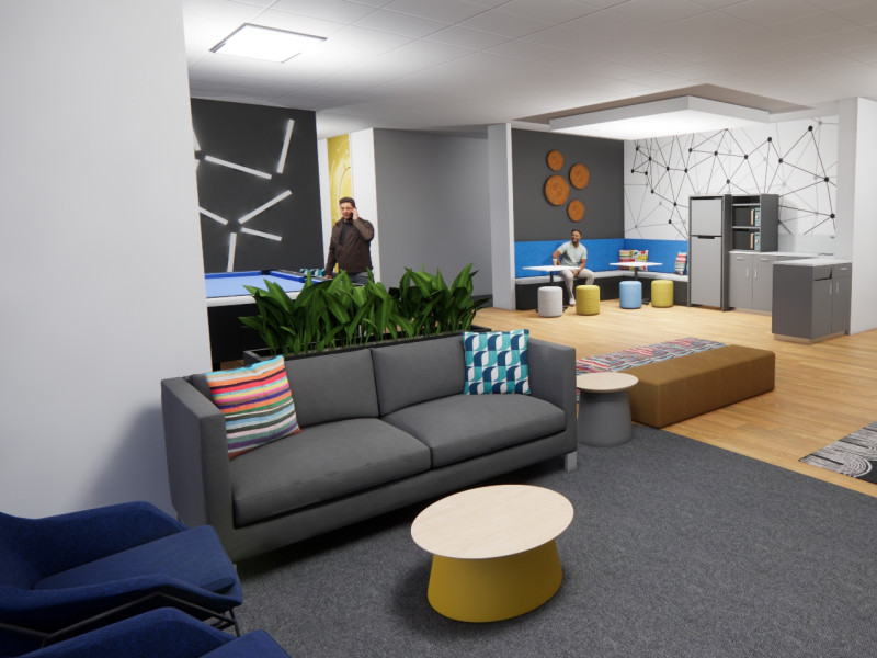 Urban World :: pause area seating